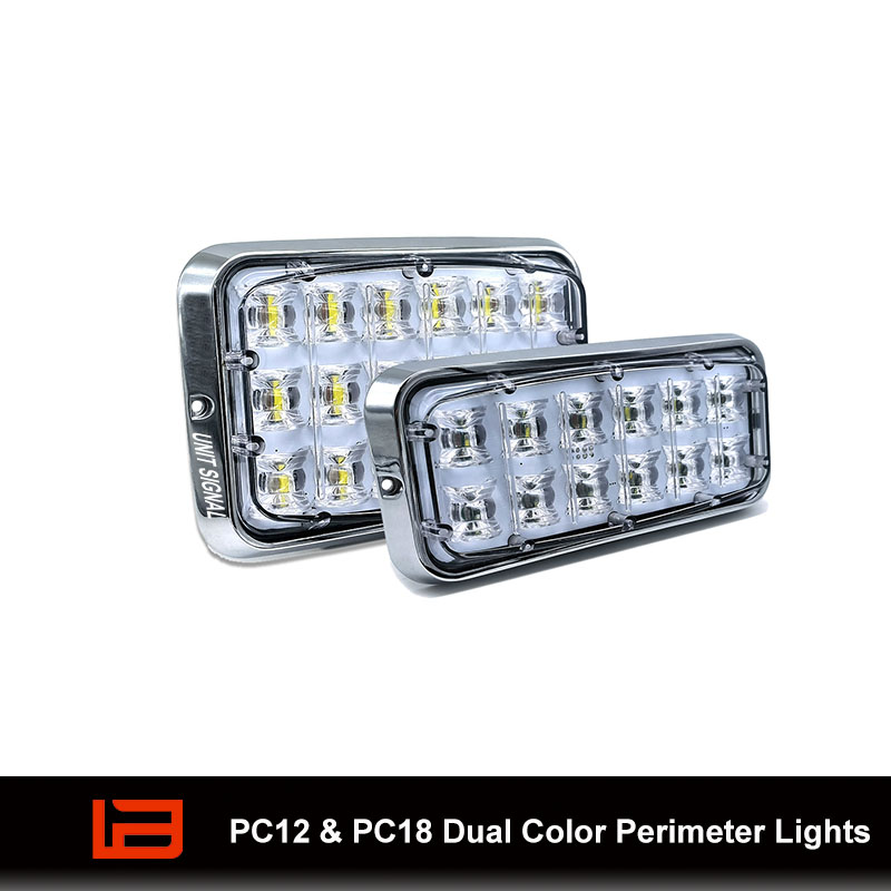 PC12 7x3, PC18 6x4 Dual Color Perimeter Lights | UNIT SIGNAL